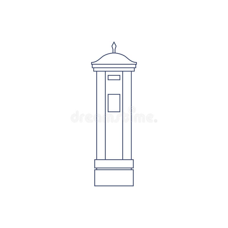 Posta Della Posta Di Rpyal Di Vettore Per Colorare R Illustrazione ...