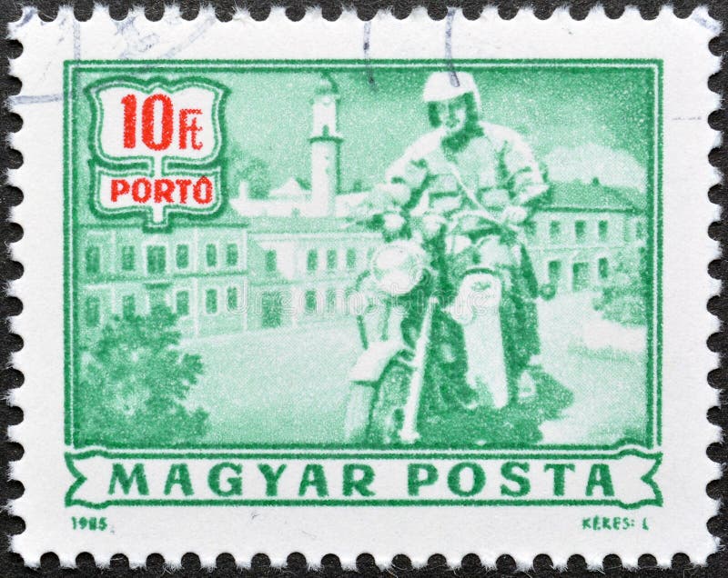 Postage Due - Postman on Motorcycle Editorial Photography - Image of ...