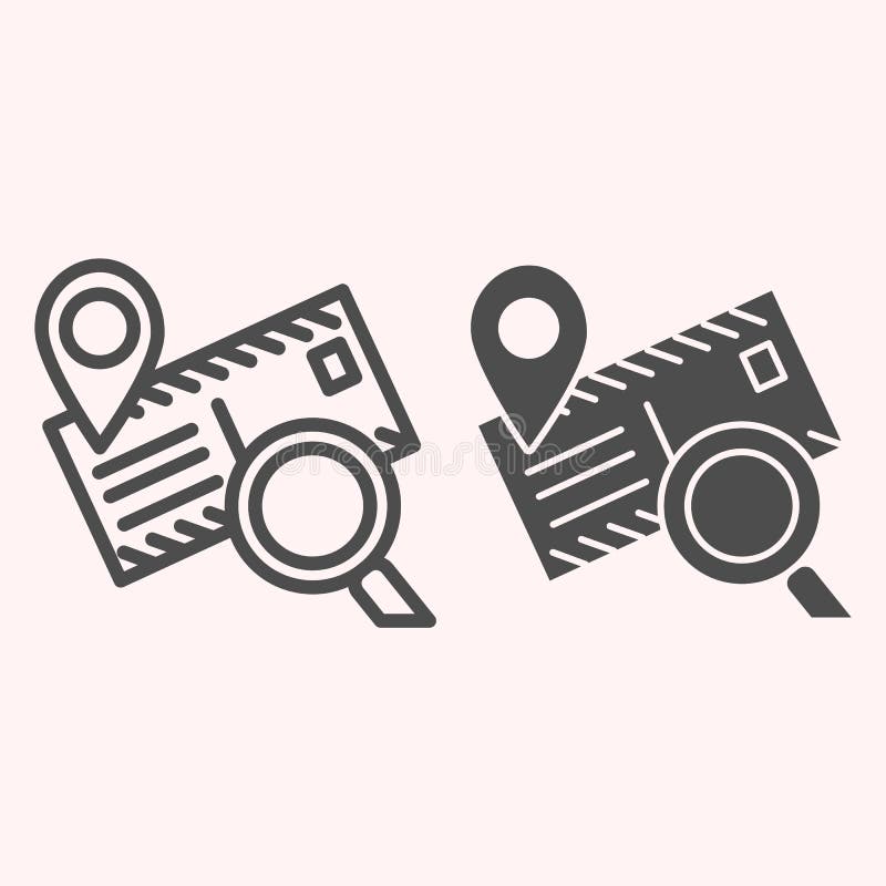 Mail Tracking Logo Icon Design Template Elements, Map Pin and Envelope ...