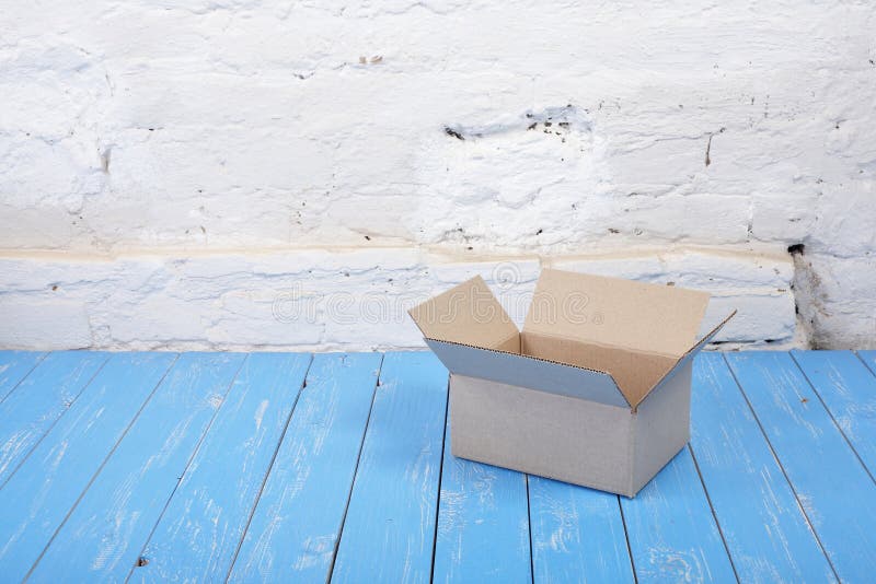 Postage and Packing Service - Open Small Package Brick Wall Stock Image ...