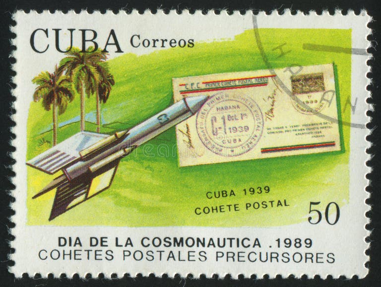 Postage stamp editorial photography. Image of cuba, postmark - 126956607