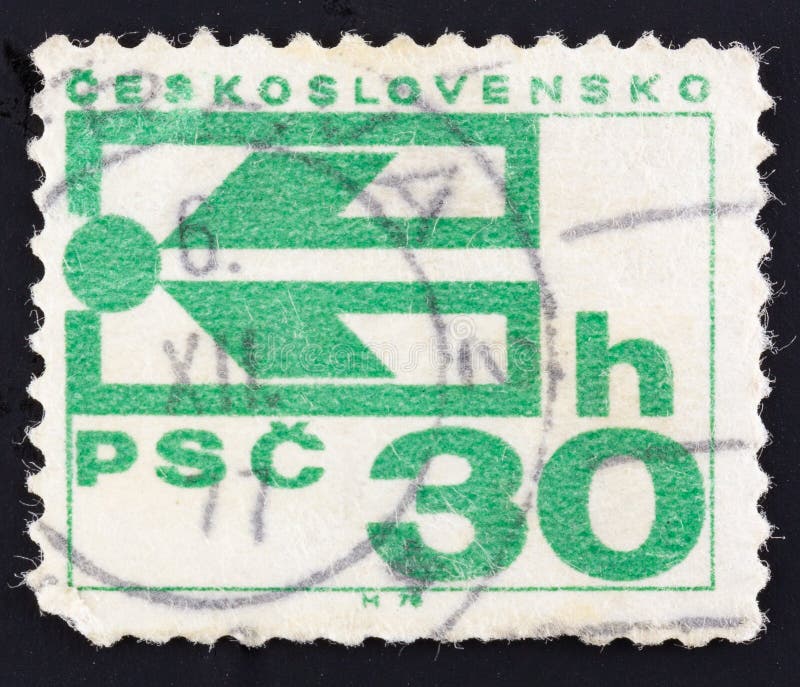 Postage Stamp Czechoslovakia Editorial Stock Photo - Image of envelope ...
