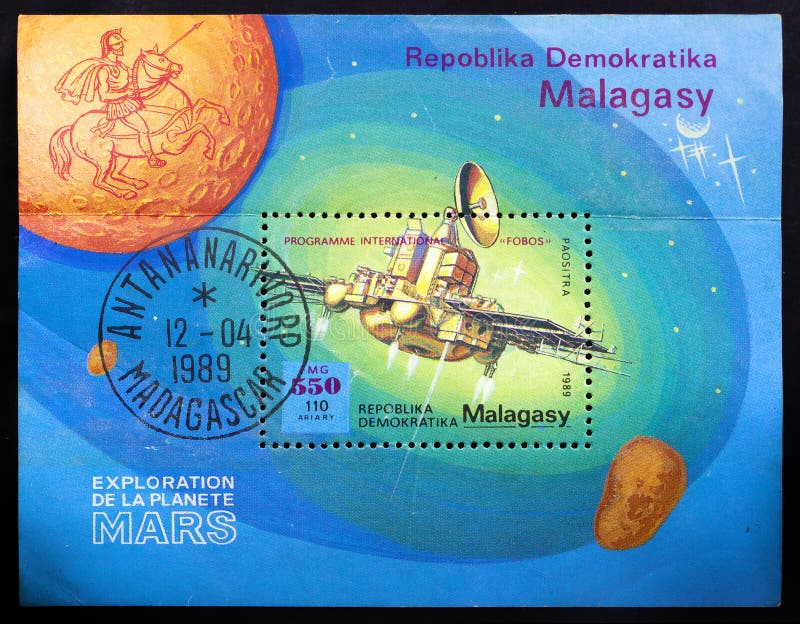 Postage Stamp Democratic Republic of Madagascar Editorial Image - Image ...