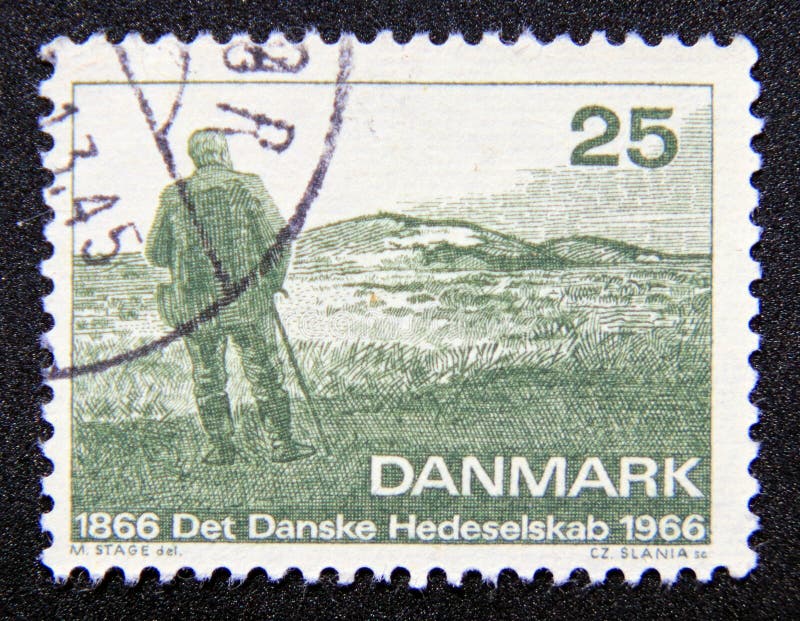 Postage Stamp Denmark, 1966. Centenary of Danish Heath Society ...