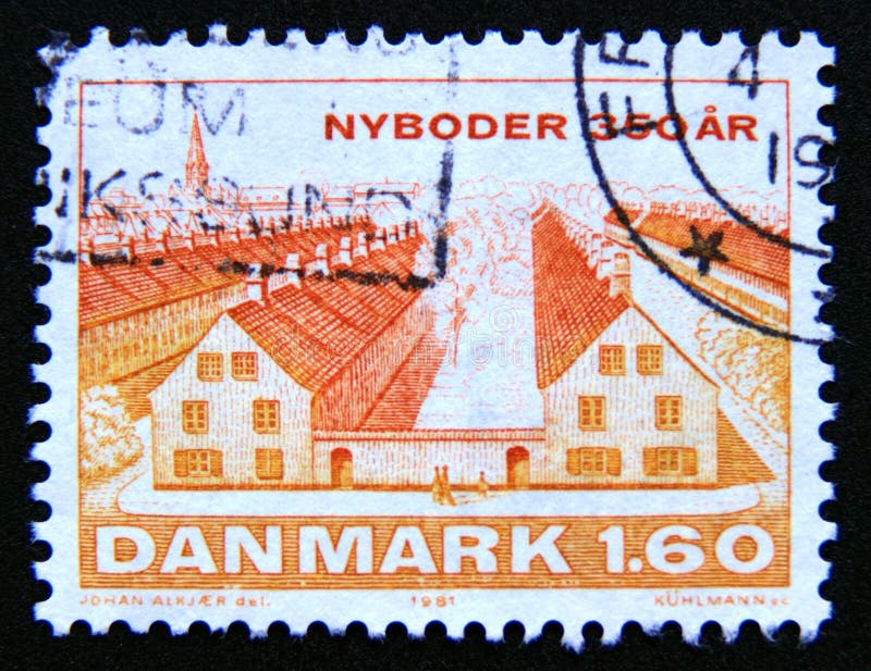 Postage Stamp Denmark, 1981. Nyboder Naval Barracks, Copenhagen ...