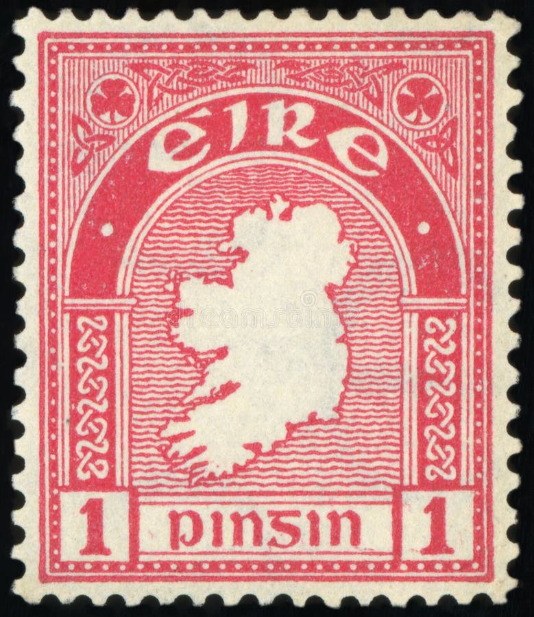 Postage stamp editorial image. Image of postal, eire - 91933840