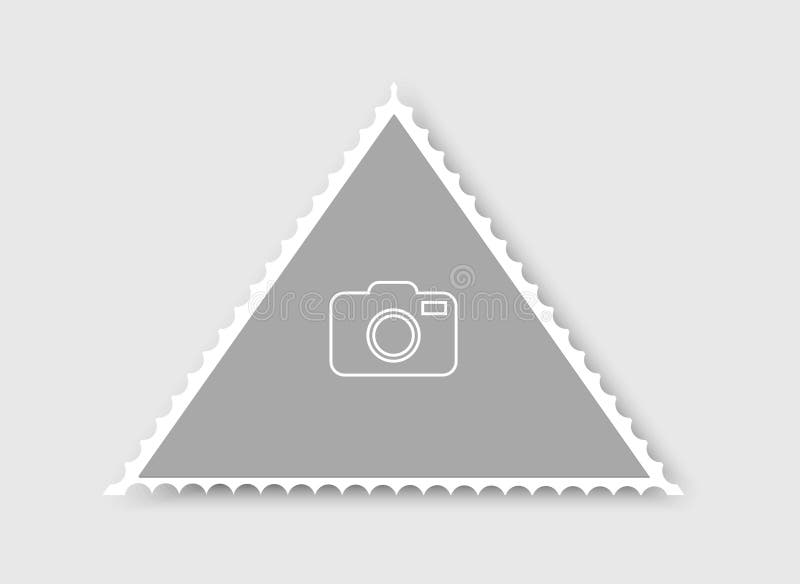 Postage Stamp Frame. Empty Border Template for Postcards and Letters ...