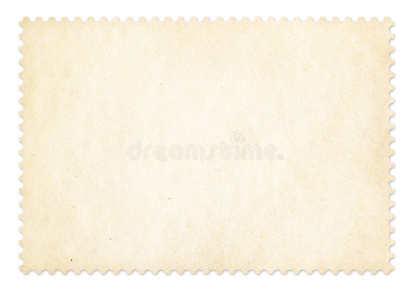 Postage Stamp Frame Isolated with Clipping Path Stock Image - Image of ...