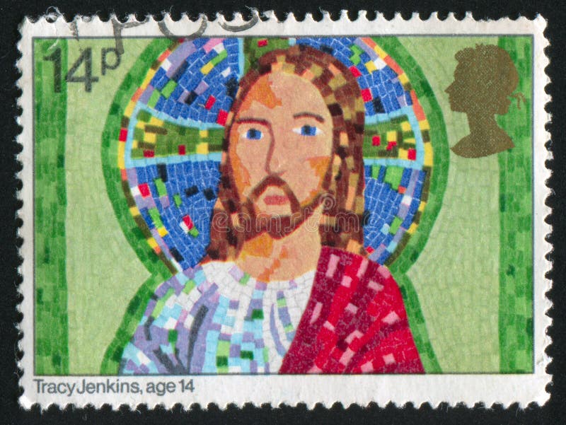 Postage stamp editorial stock image. Image of jesus - 128707464