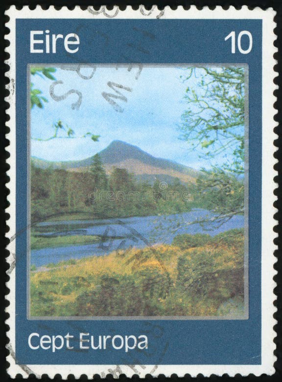 Postage stamp - Ireland editorial stock image. Image of collection ...
