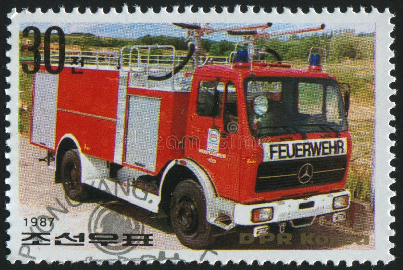Postage stamp editorial photography. Image of firefighter - 124048217