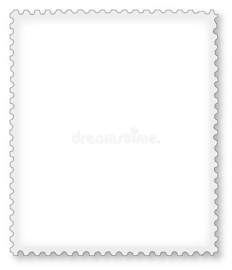 Postage Stamp Page Border stock vector. Illustration of space - 117146151