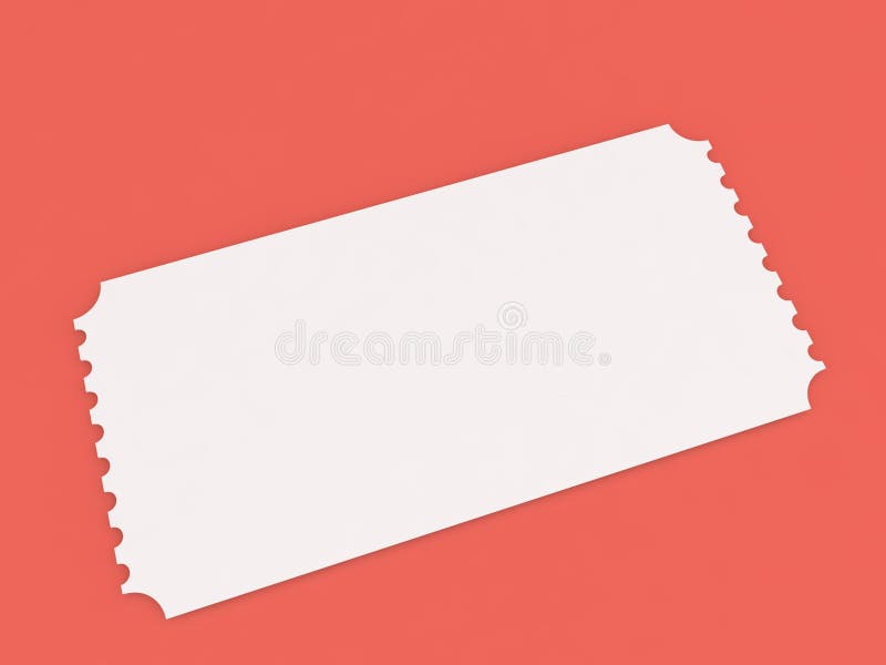 Postage Stamp Paper Mockup on Red Background. Stock Illustration ...