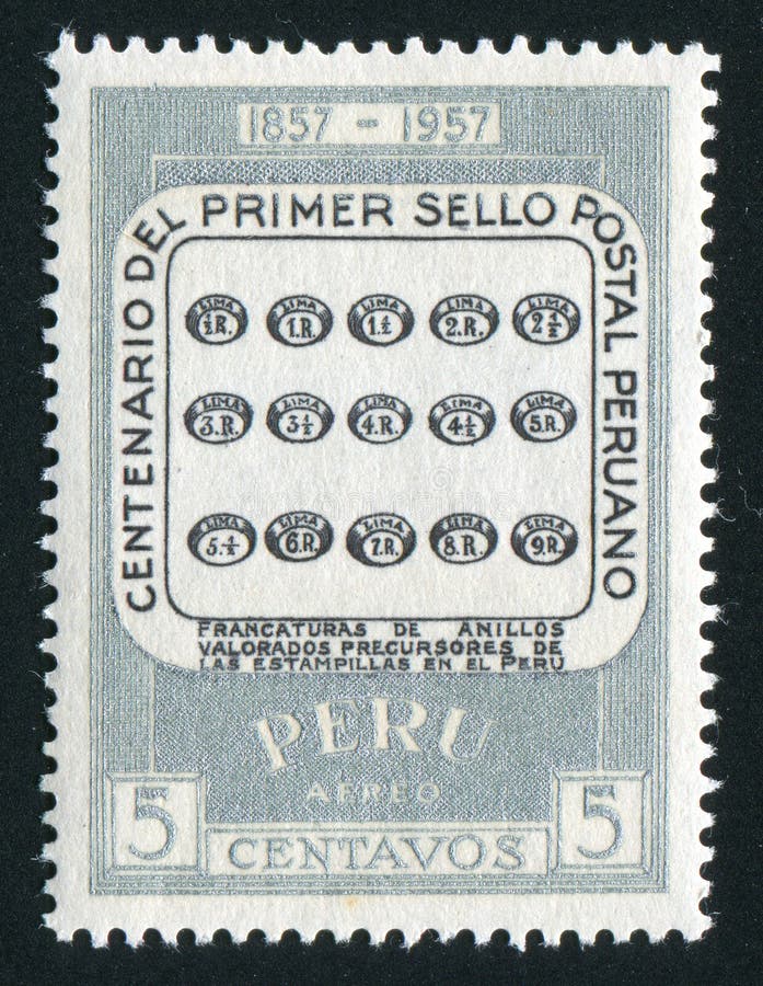 Postage stamp editorial stock image. Image of peru, postal - 211426399