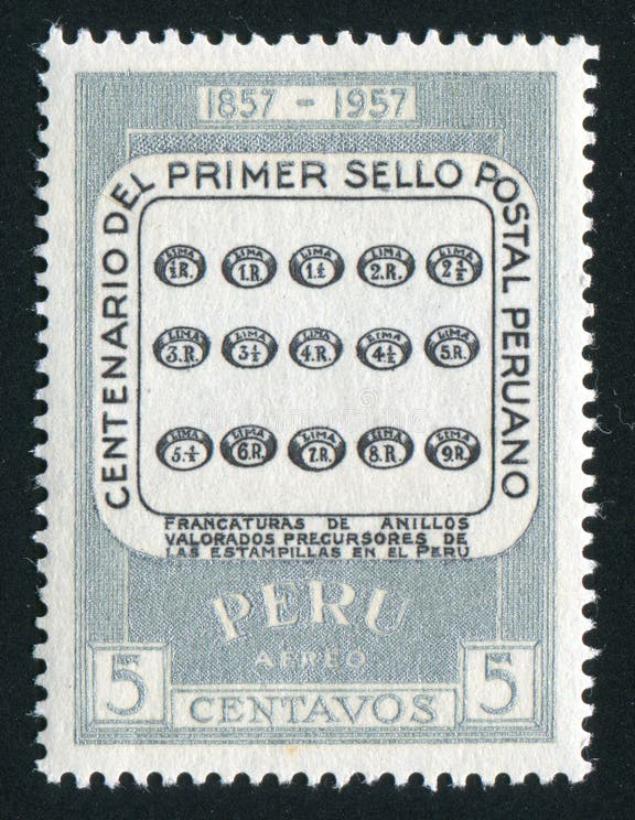 Postage stamp editorial stock image. Image of peru, postal - 211426399