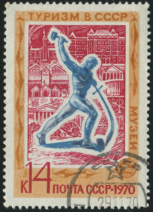 Postage Stamp Printed by Russia Editorial Stock Photo - Image of alone ...