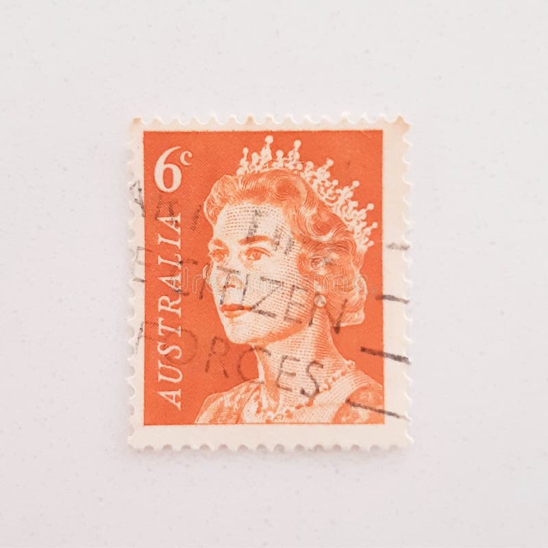 Postage Stamp of Queen Elizabeth II Editorial Stock Image - Image of ...