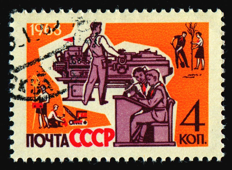 Postage stamp editorial photo. Image of aged, russia - 144250986