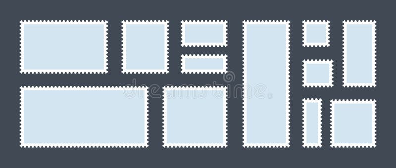 Square Postage Stamp Border Vector Stock Illustrations – 1,232 Square ...