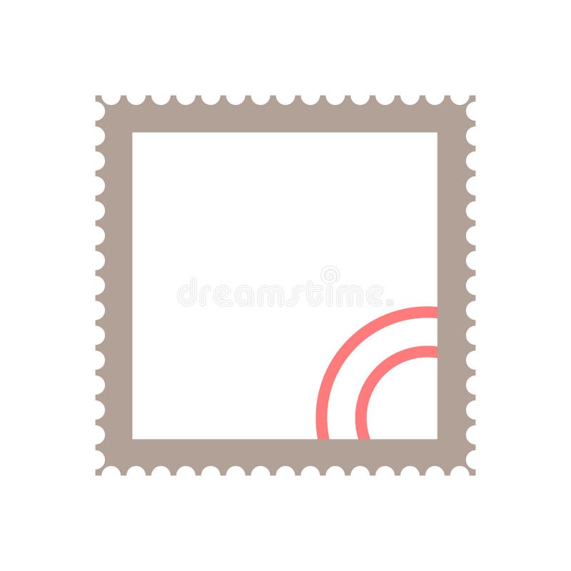 Postage Stamp Template. Blank Rectangle and Square Postage Stamp Stock ...