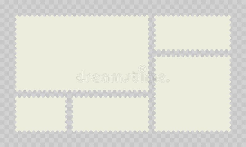Postage Stamp Border (vector) Stock Vector - Illustration of mailing ...