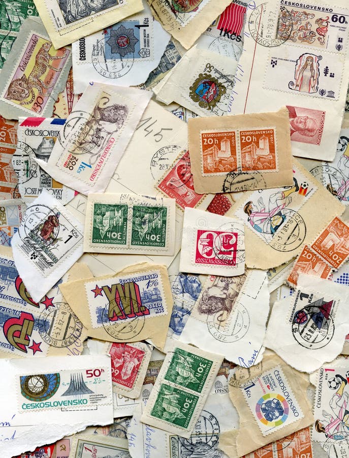 Various postage stamps editorial stock photo. Image of history - 3429438