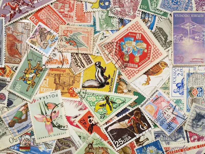 Postage stamps. editorial stock photo. Image of post - 17557148