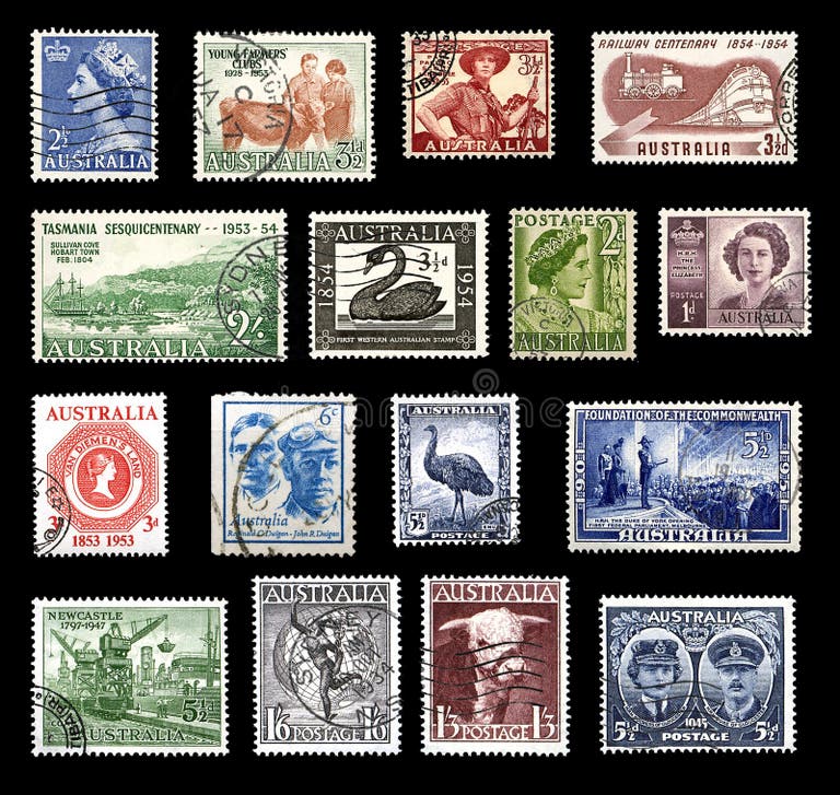178 Australian Old Stamps Stock Photos - Free & Royalty-Free Stock ...