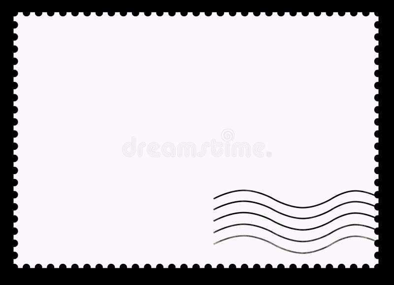 Postage Stamps. Clear Blank and Stamping Stock Photo - Image of frame ...