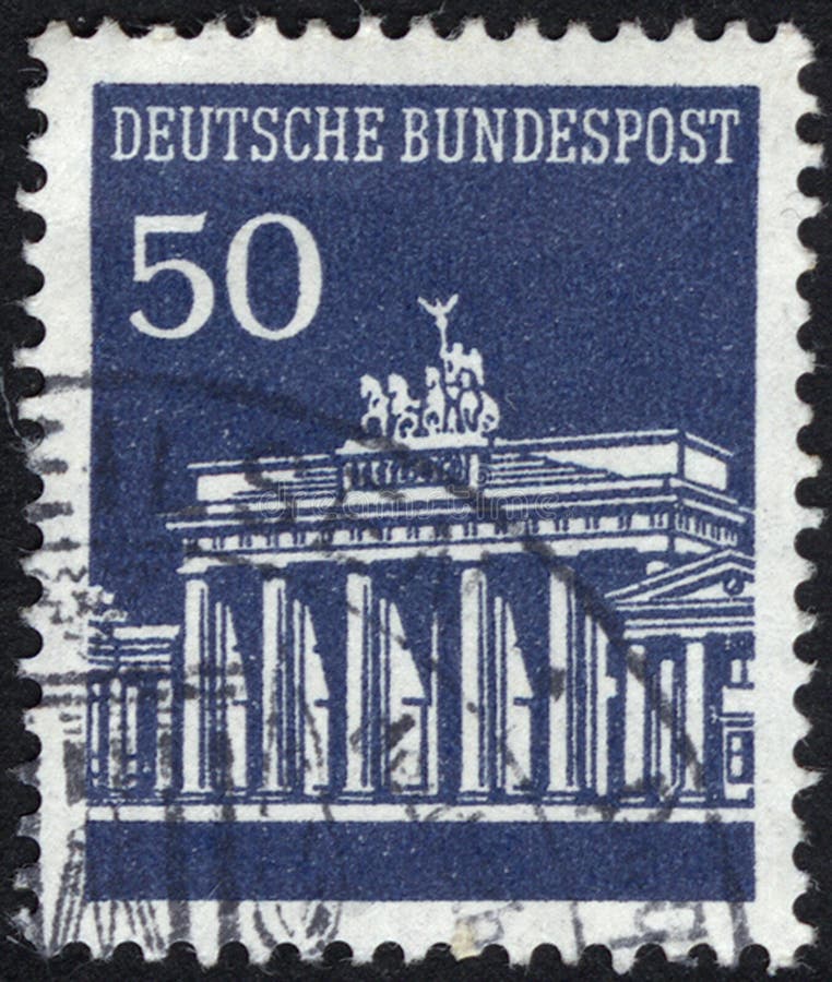 Stamp Printed in the Germany. Stamp Printed by Germany Editorial Photo ...