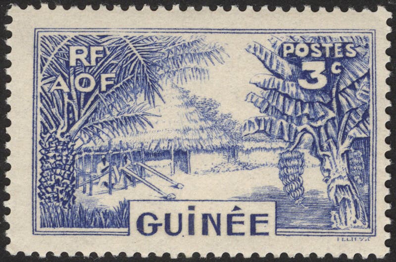 Stamp Printed in the Guinea. Stamp Printed by Guinea Editorial Photo ...