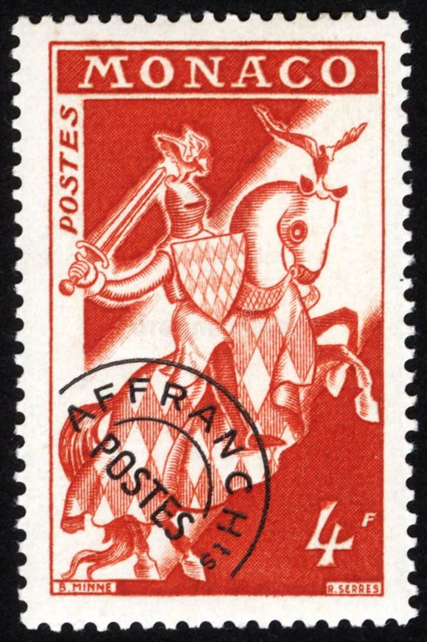 Postage Stamps of the Monaco. Editorial Stock Image - Image of monaco ...