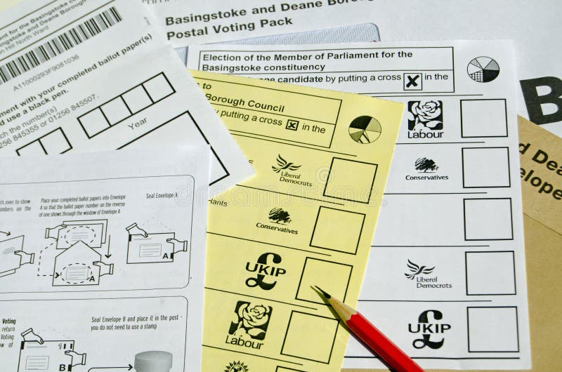 UK EU Referendum Postal Vote Application Forms. Editorial Stock Photo ...