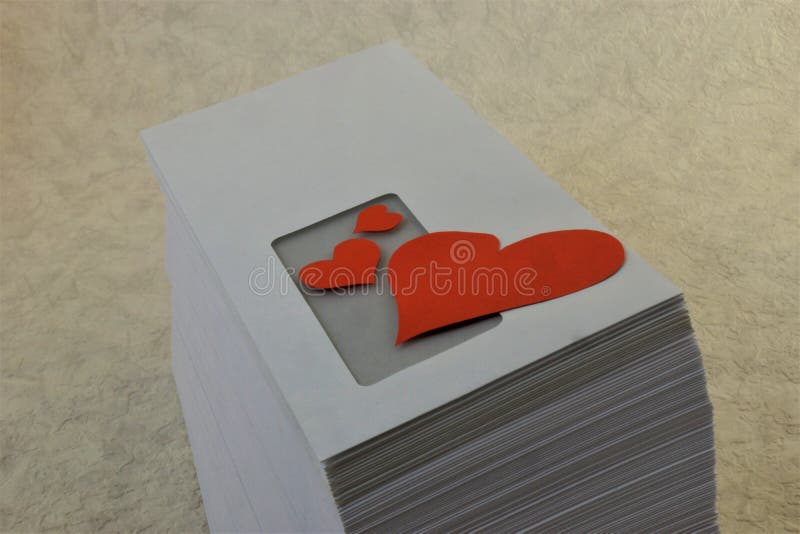 In a Postal Envelope I Send the Heart Stock Photo - Image of lots, mail ...