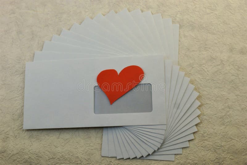 In a Postal Envelope I Send the Heart Stock Photo - Image of person ...