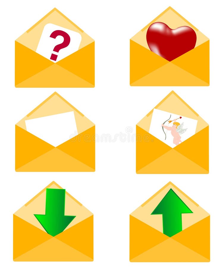 Postal envelopes stock vector. Illustration of amur, paper - 19080410