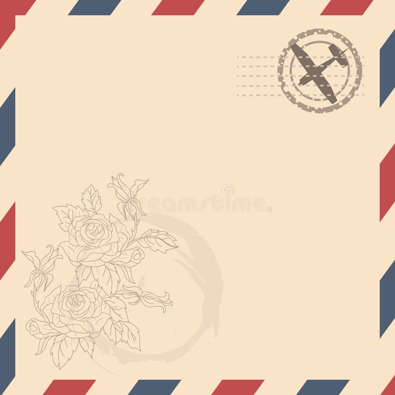Postal Frames. Vector Illustration Decorative Design Stock Vector ...