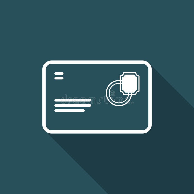 Postal icon stock vector. Illustration of delivery, address - 118529969