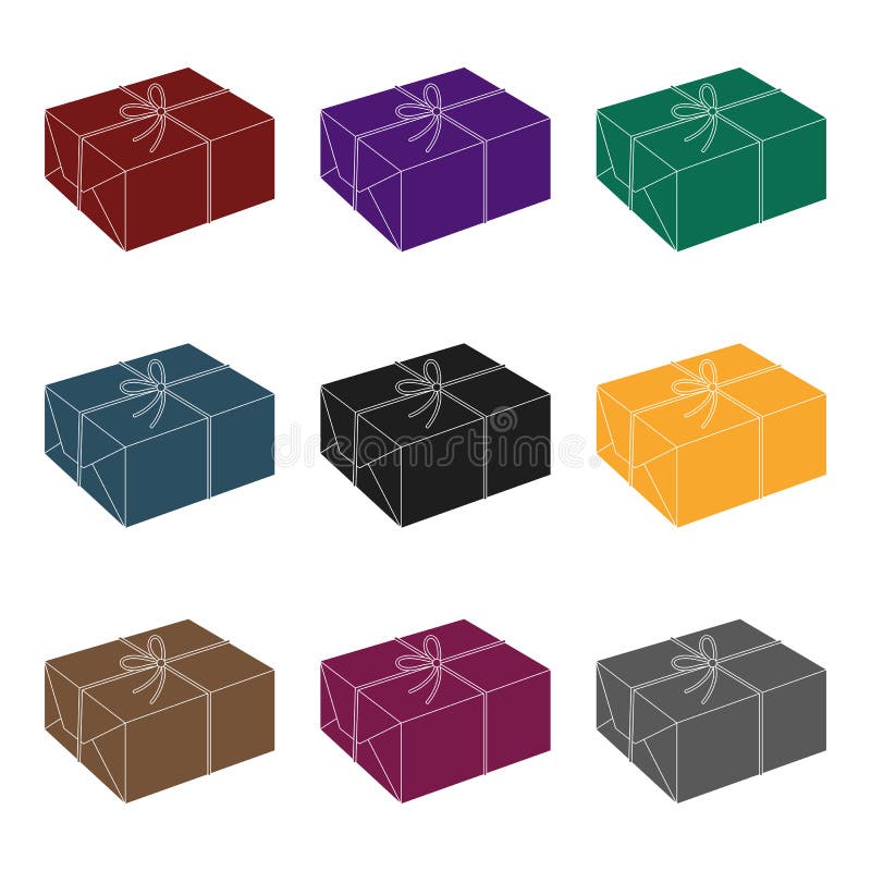 Postal Parcel.Mail and Postman Single Icon in Black Style Vector Symbol ...