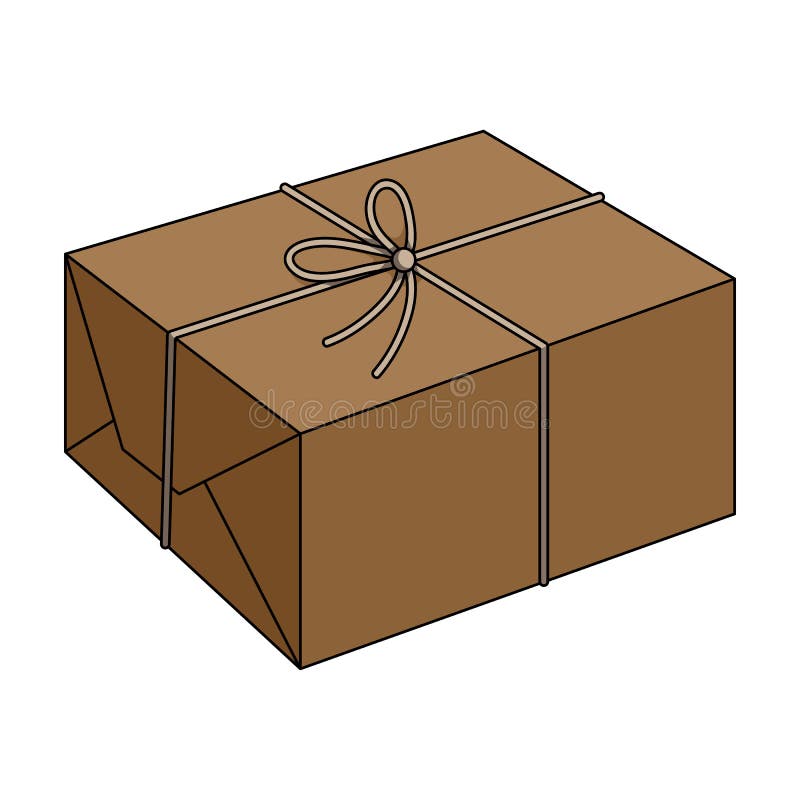 Postal Parcel.Mail and Postman Single Icon in Cartoon Style Vector ...