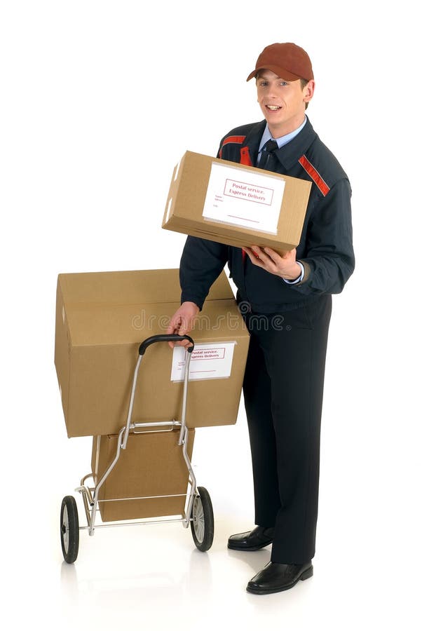 Postal service delivery stock photo. Image of postman - 9686438