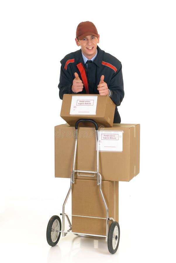 Postal service delivery stock image. Image of friendly - 9335095