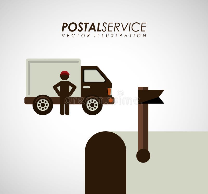 Postal service design stock vector. Illustration of letter - 63309088