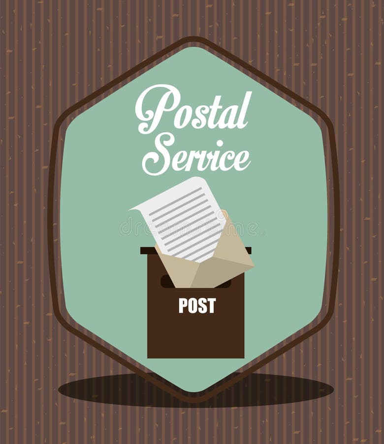 Postal service design stock vector. Illustration of contact - 63309180