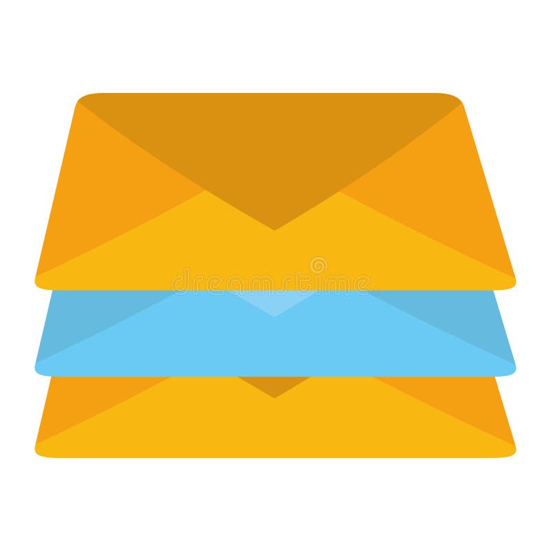 Postal Service, Envelopes Mail Courier Delivery Related Stock Vector ...