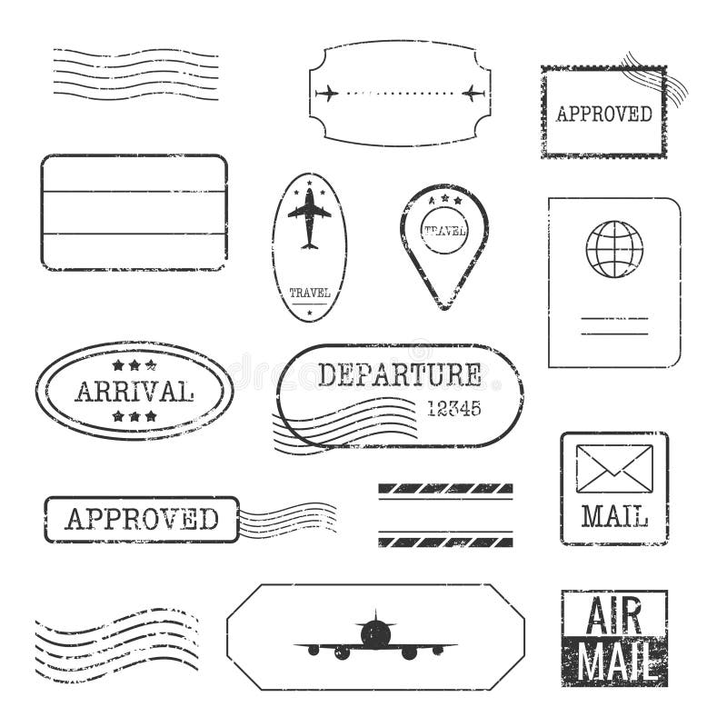 Black Postmarks Stock Illustrations – 107 Black Postmarks Stock ...