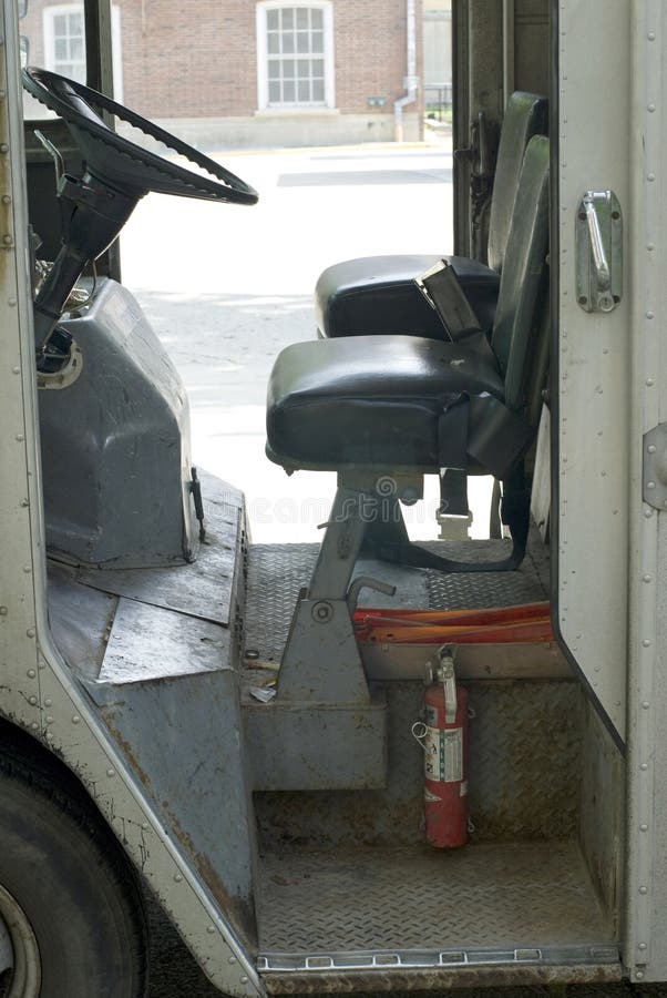 Postal Truck Seat stock image. Image of drive, cargo, transport - 5979849