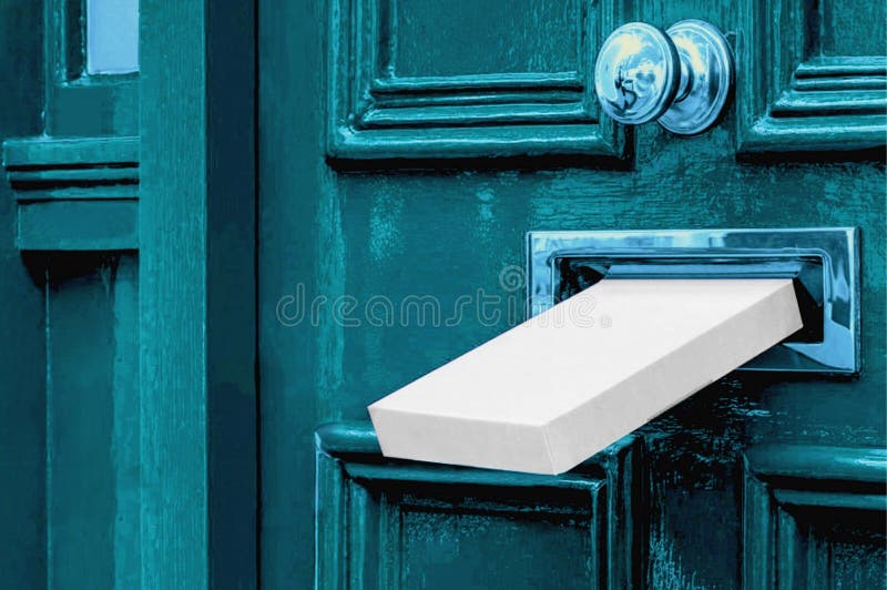 Postal White Box Mailbox Letterbox Parcel Post Package Stock Image ...