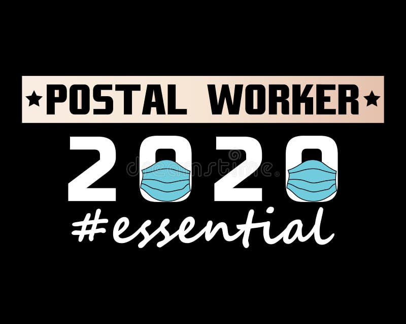 Postal Worker / Simple Text Quote Tshirt Design Poster Vector ...