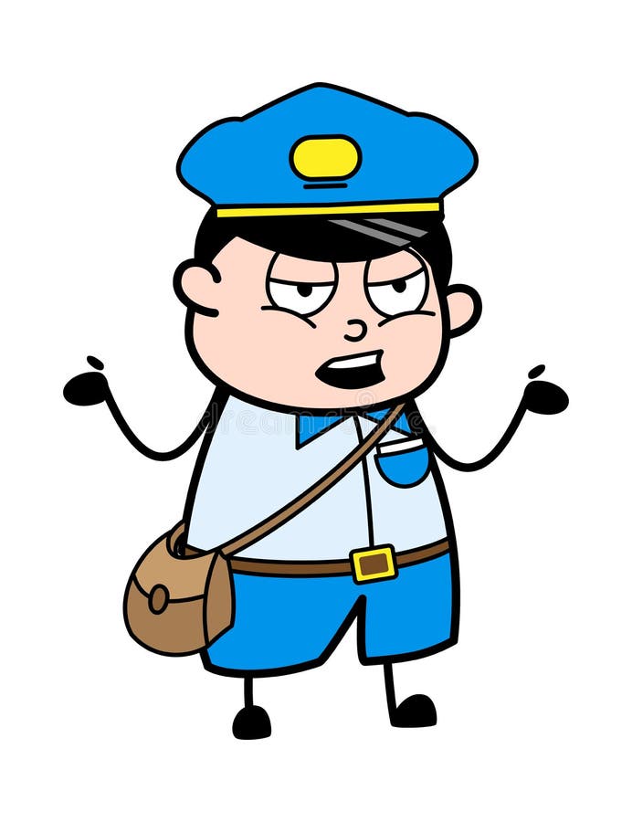 Postal Worker Talking Cartoon Stock Illustration - Illustration of ...